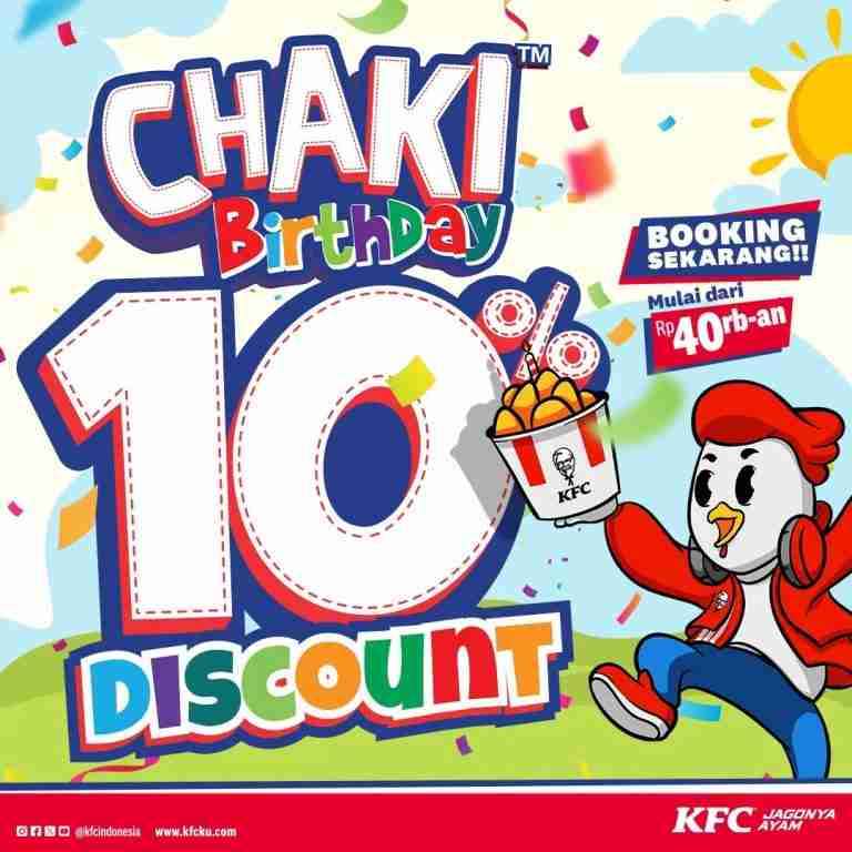 Harga Paket Chaki Birthday KFC Terbaru Bulan Januari 2026