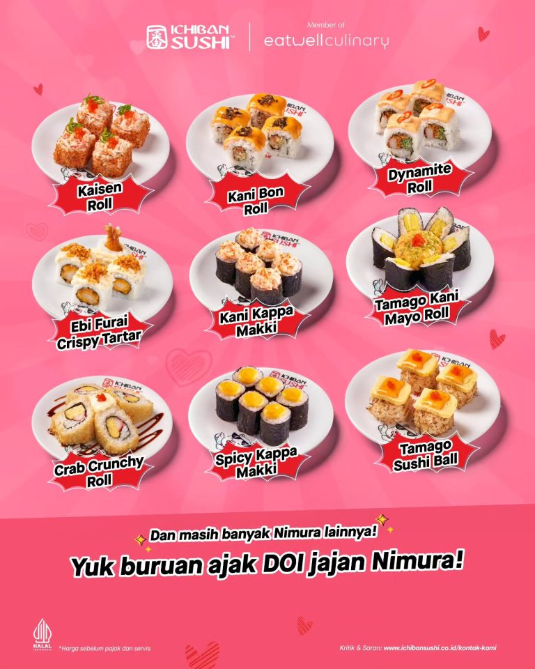 Promo Ichiban Sushi NIMURAKANkan Harimu Makan Mura Serba 15 Ribu