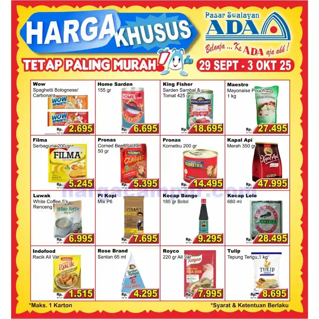 Promo Ada Swalayan Weekend Terbaru 4 – 5 Oktober 2025