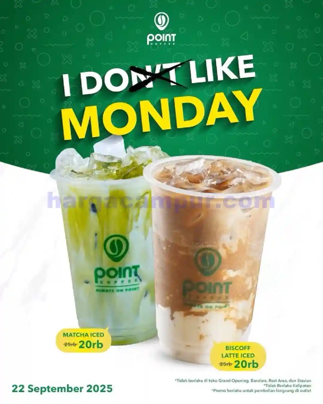 Promo Point Coffee I Like Monday Diskon Hingga 50% Setiap Senin