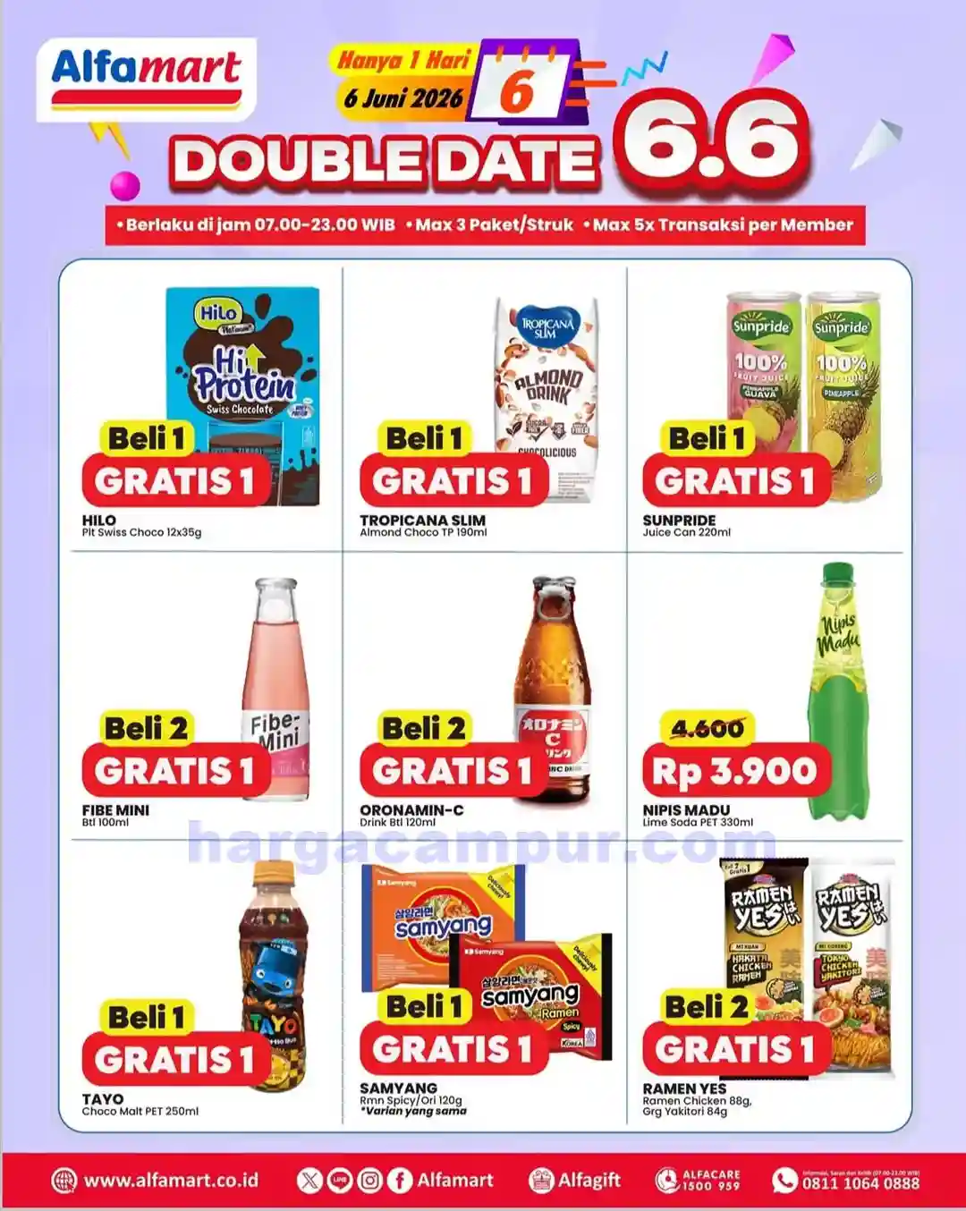Promo Alfamart Double Date Spesial 6.6 Terbaru 6 Juni 2026